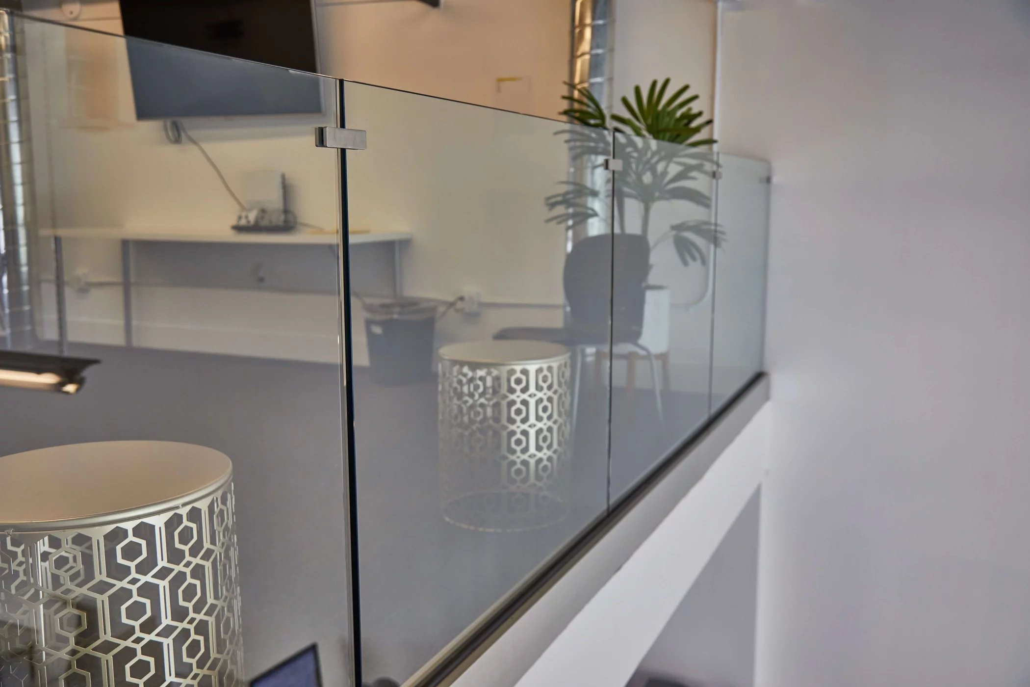 Garde-corps mezzanine verre